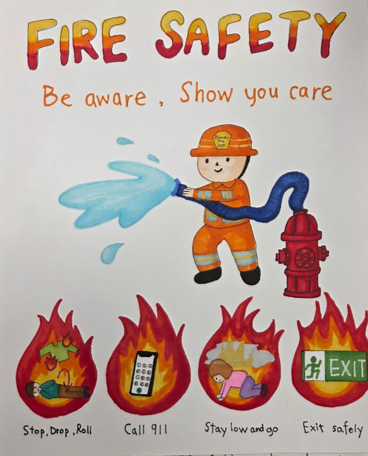 2nd Grader Winning Fire Prevention Posters from the Stratford Road and ...