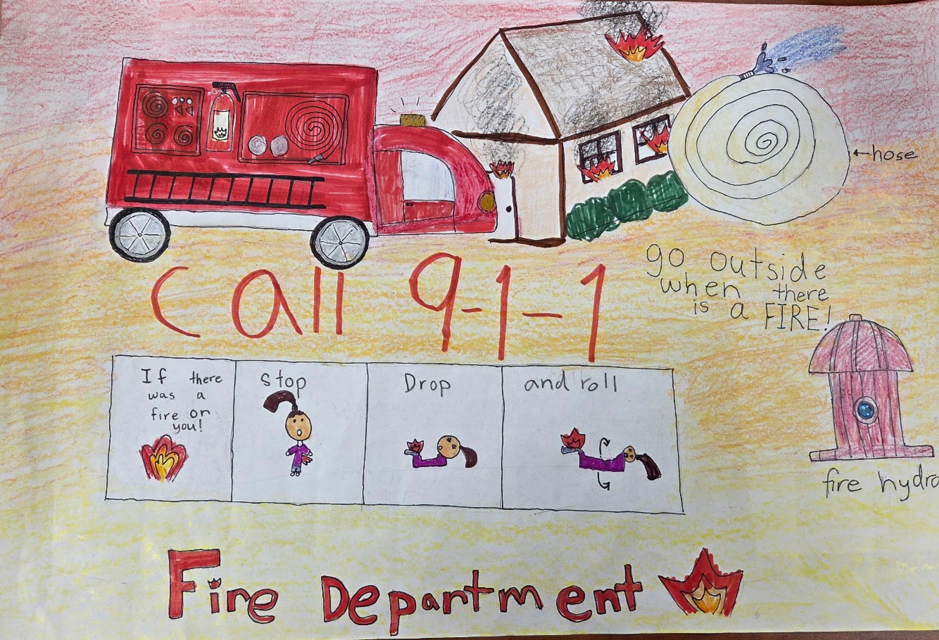 2nd Grader Winning Fire Prevention Posters from the Stratford Road and ...